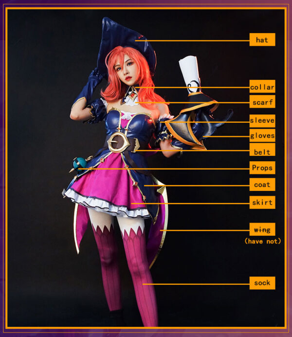 Halloween Bewitching Miss Fortune Cosplay Costume - Rehney