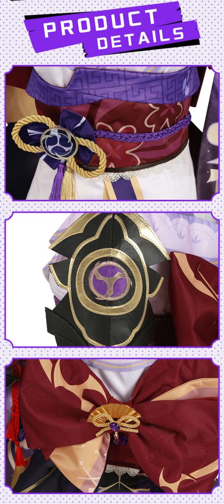 Genshin Impact Raiden Shogun Cosplay Costume - Rehney