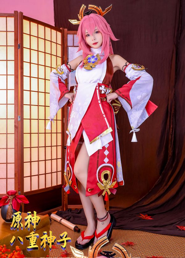 Genshin Impact Yae Miko Cosplay Costume - Rehney