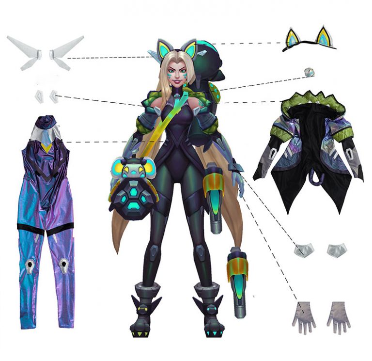 Battle Cat Jinx Cosplay Costume - Rehney