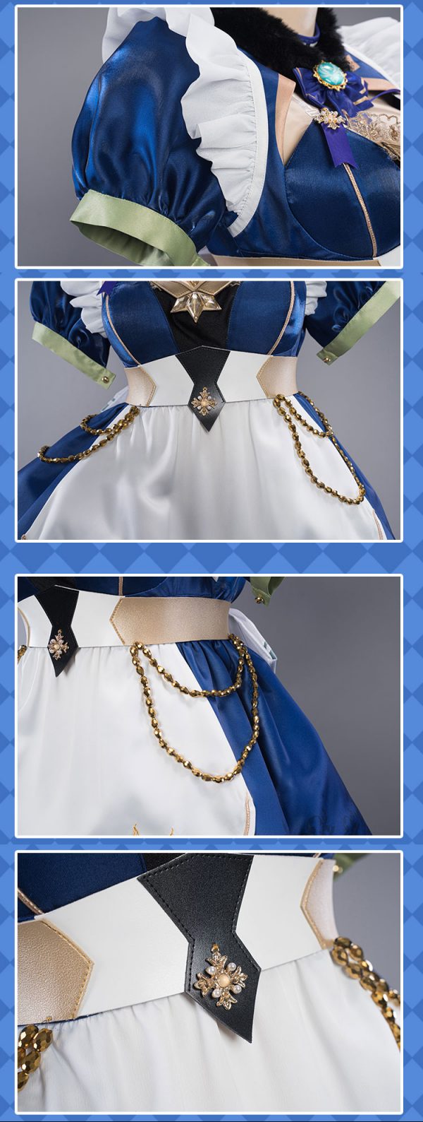 Genshin Impact Sucrose Maid Ver Cosplay Costume - Rehney